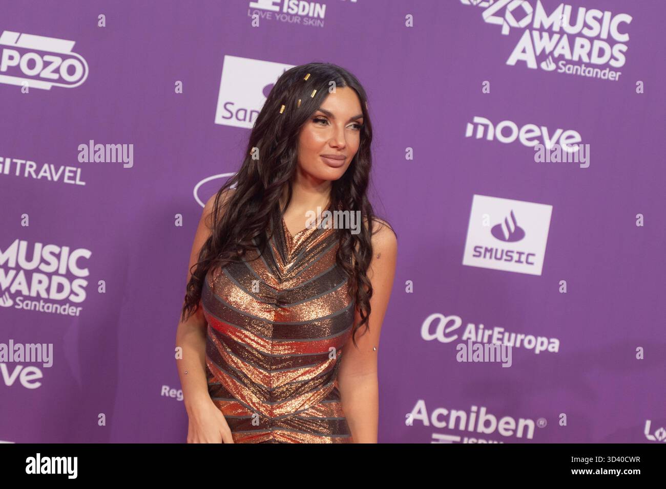 Influencer Elettra Lamborghini during the photocall prior to the Los40 ...