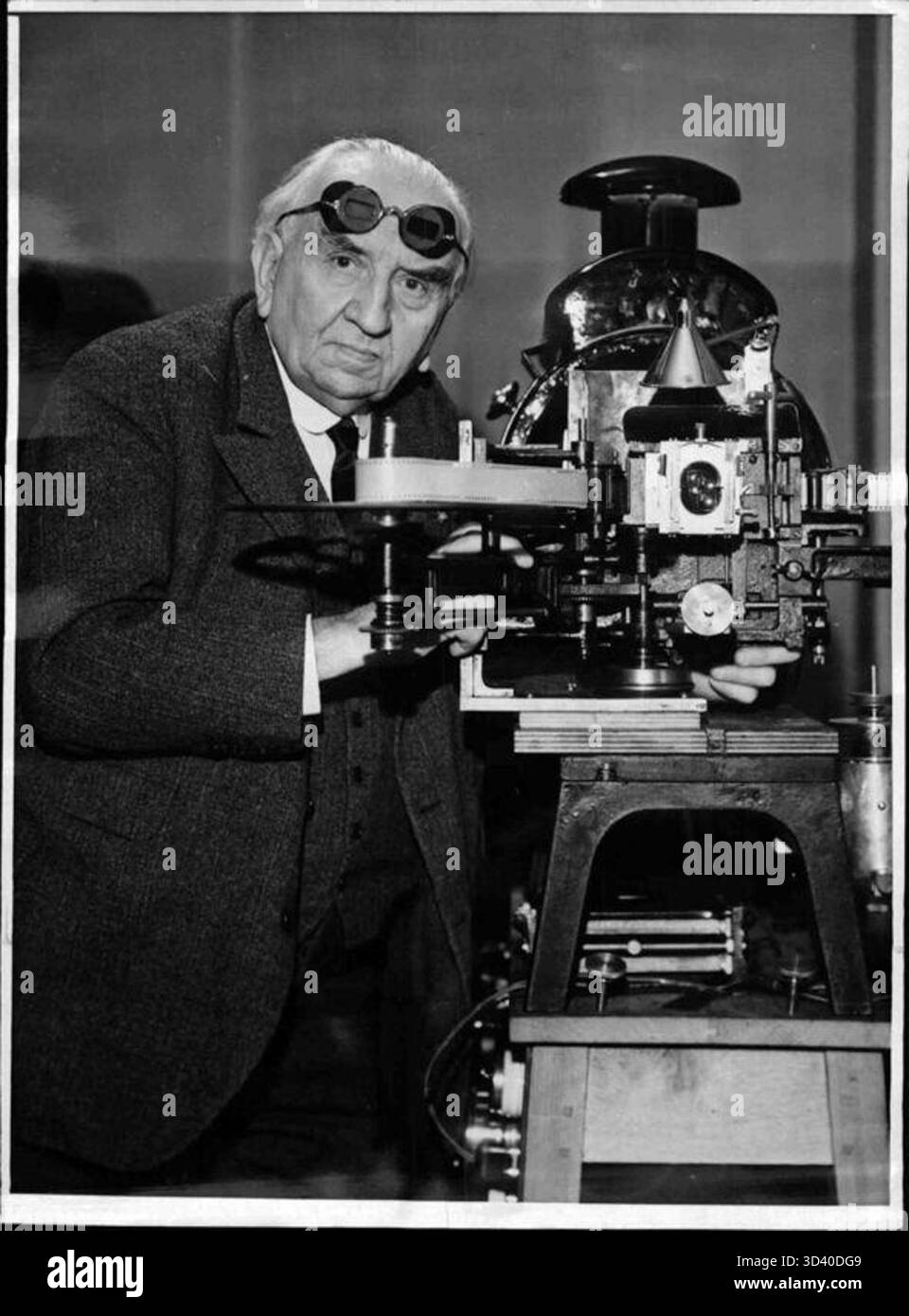 Louis Lumière (1864-1948), French inventor and film pioneer, is ...