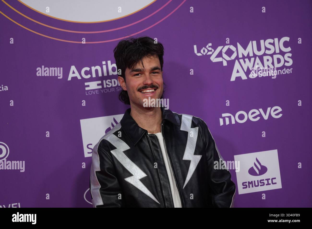 Influencer Peldanyos during the photocall prior to the Los40 Music ...