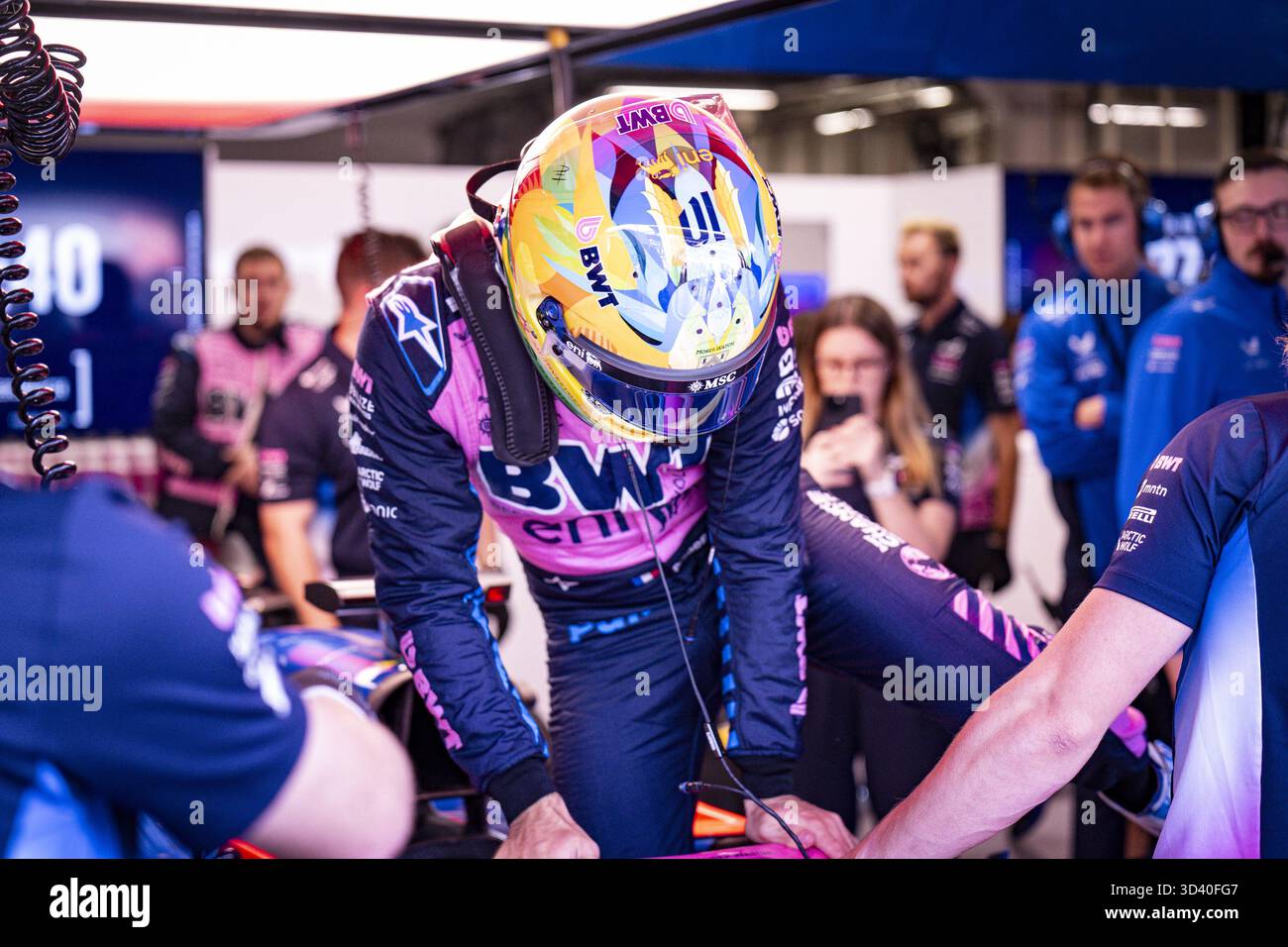 SAO PAULO, BRAZIL - NOVEMBER 07: Pierre Gasley of Alpine during first ...