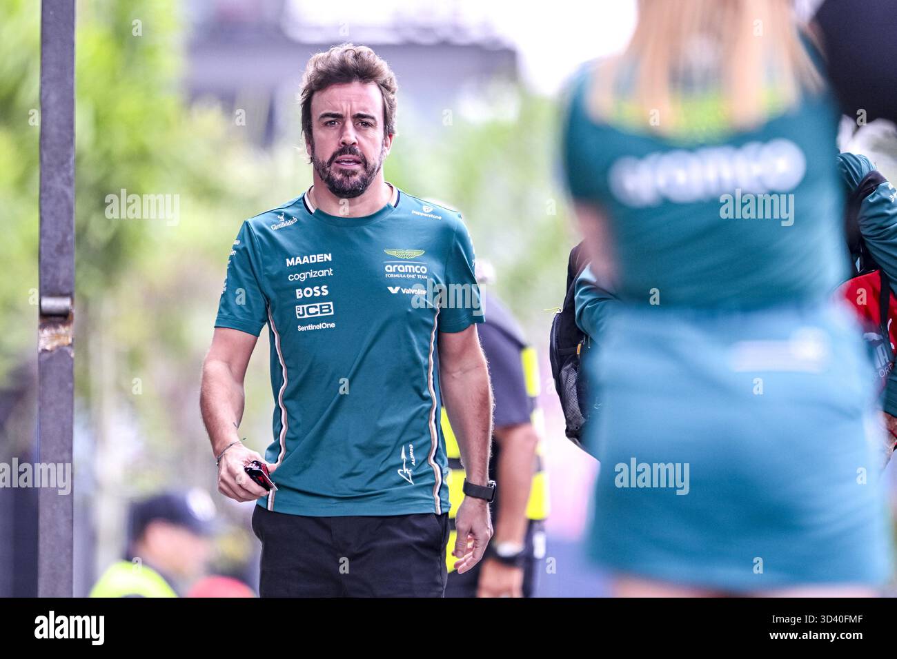 SAO PAULO, BRAZIL - NOVEMBER 07: Fernando Alonso of Aston Martin ...