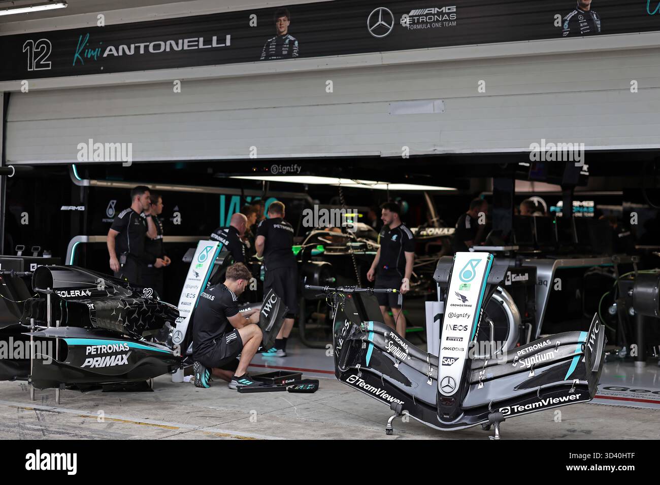 6th November 2925; Sao Paulo, Brazil; View of the Mercedes AMG Petronas ...