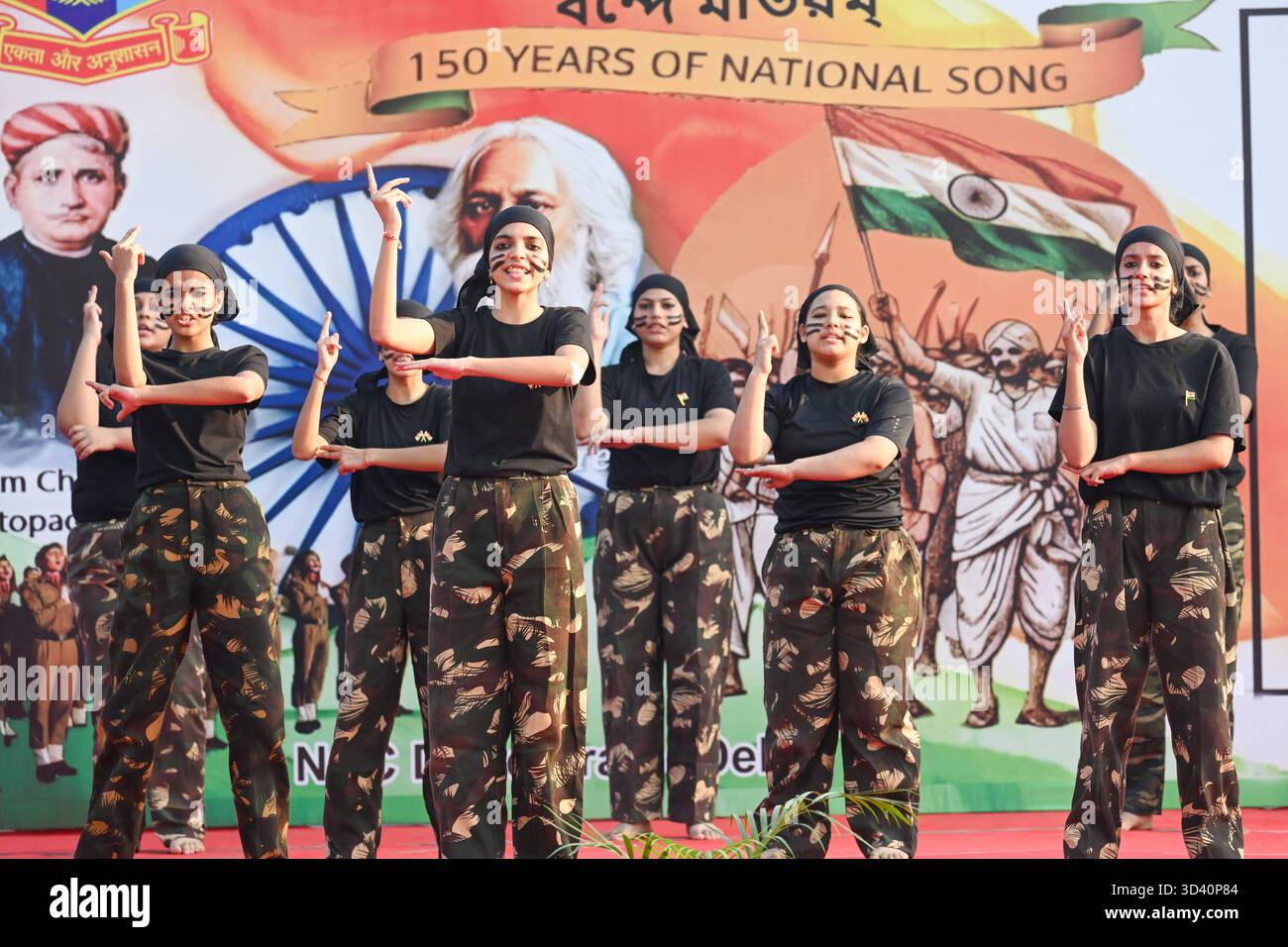 NEW DELHI, INDIA - NOVEMBER 7: NCC Cadets perform during the 150 Years ...
