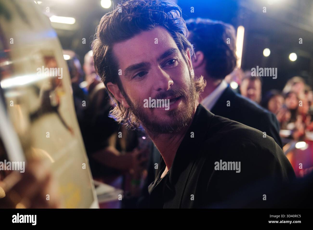 Andrew Garfield meets fans at the BFI London Film Festival 2025 Red ...