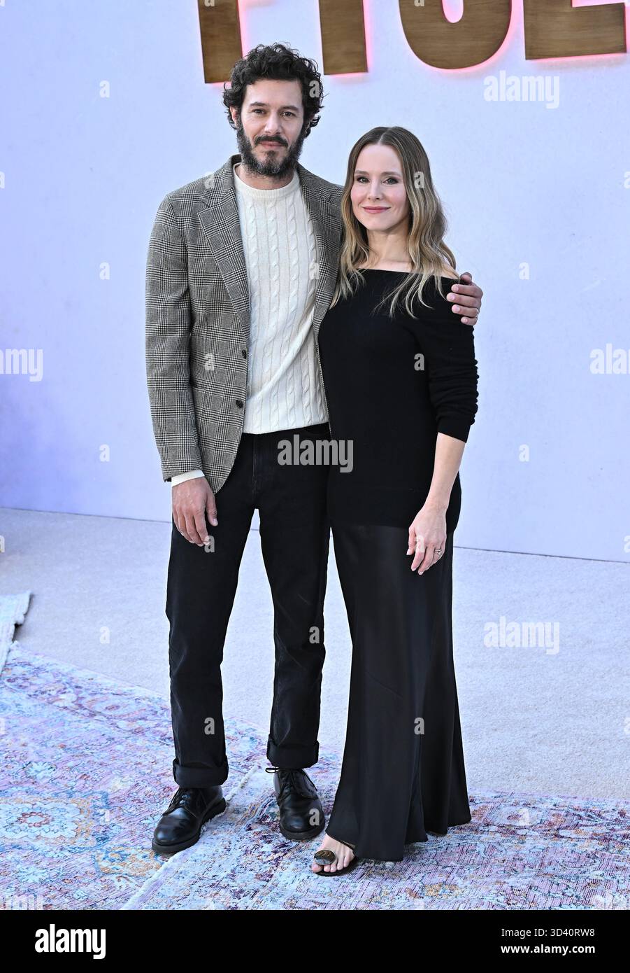 Adam Brody and Kristen Bell arriving to ‘Nobody Want This’ FYC event ...
