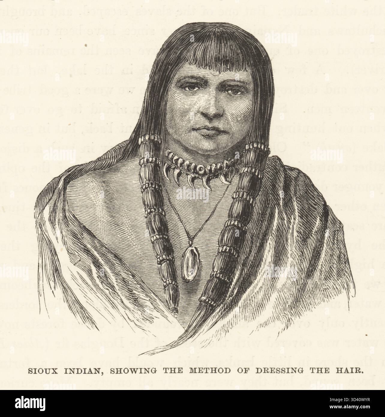 Sioux indians bone necklace hi-res stock photography and images - Alamy