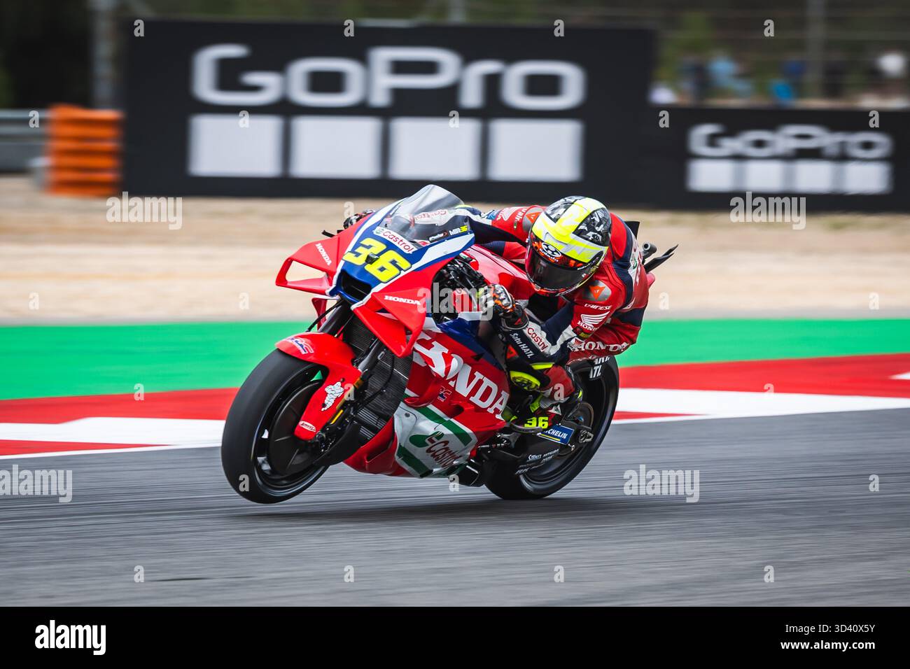 Joan Mir of Spain and Honda HRC Castrol in action during the second ...