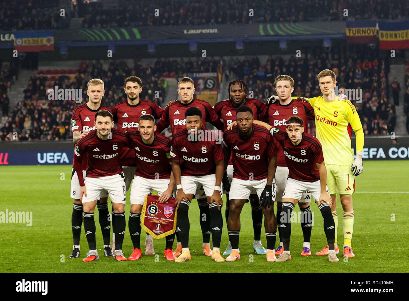 Team of Sparta Praha seen during the UEFA Conference League 2025/2026 ...