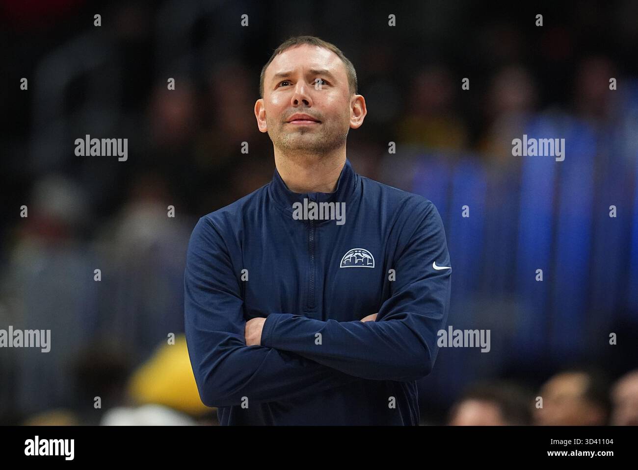 Denver Nuggets Head Coach David Adelman In The First Half Of An NBA Denver Nuggets Head Coach David Adelman In The First Half Of An NBA