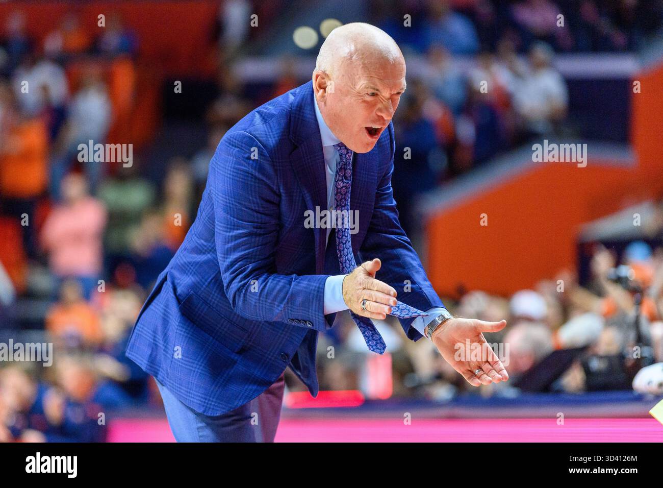 Florida Gulf Coast head coach Pat Chambers shouts to his team during ...