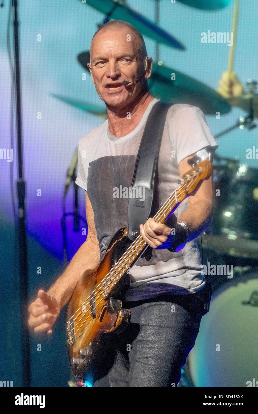 Sting performs on stage at the Hard Rock Live in the Seminole Hotel and ...