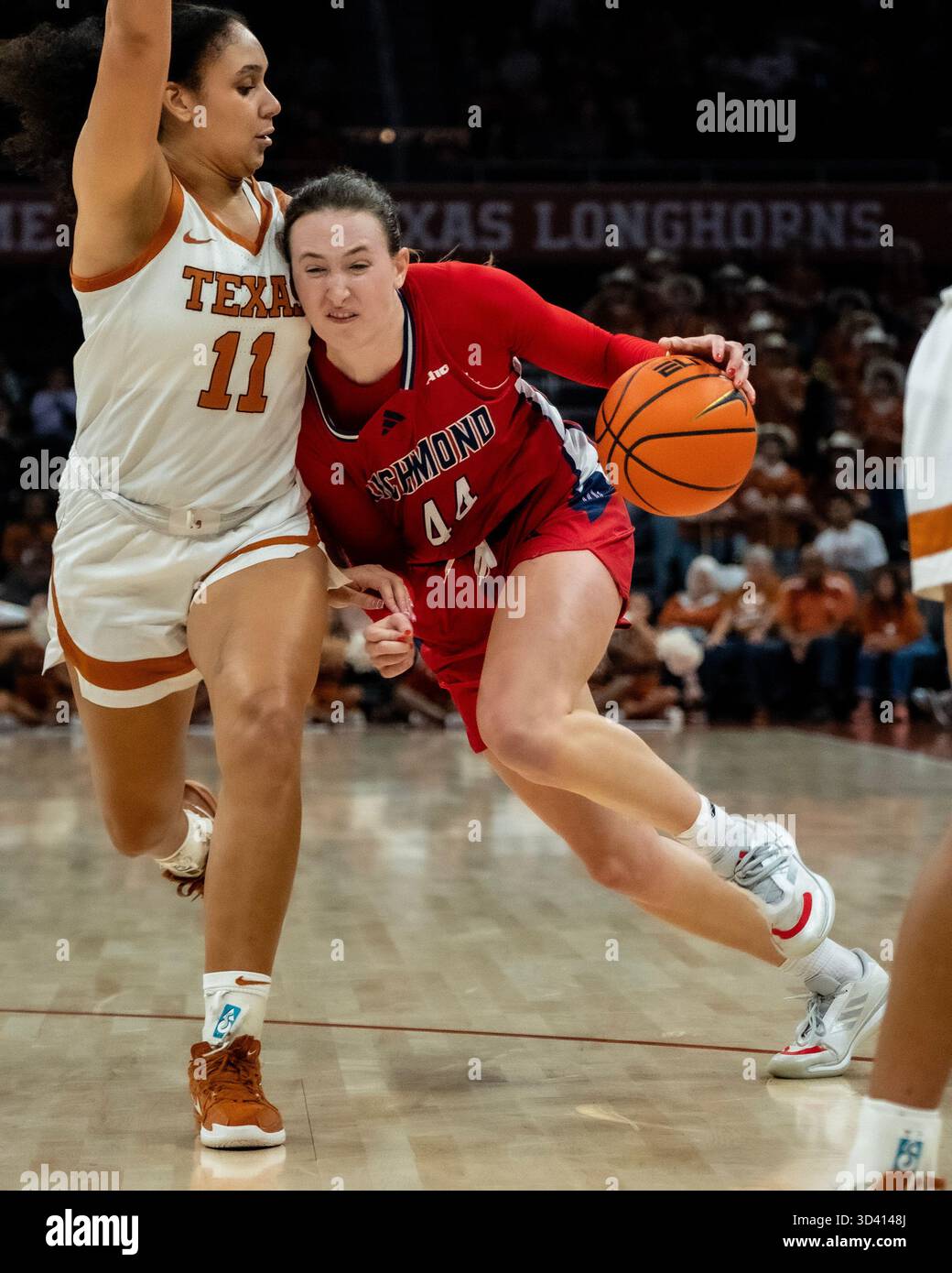 Nov 7 , 2025. Maggie Doogan (44) of the Richmond Spiders in action vs ...