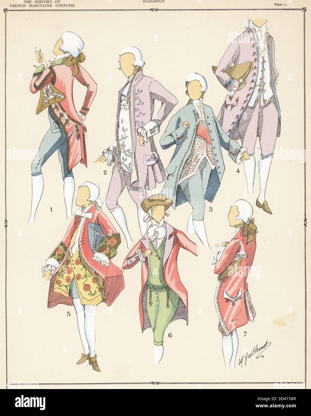 Men's elegance in the era of Louis XVI of France. Fop in pink habit 1 ...