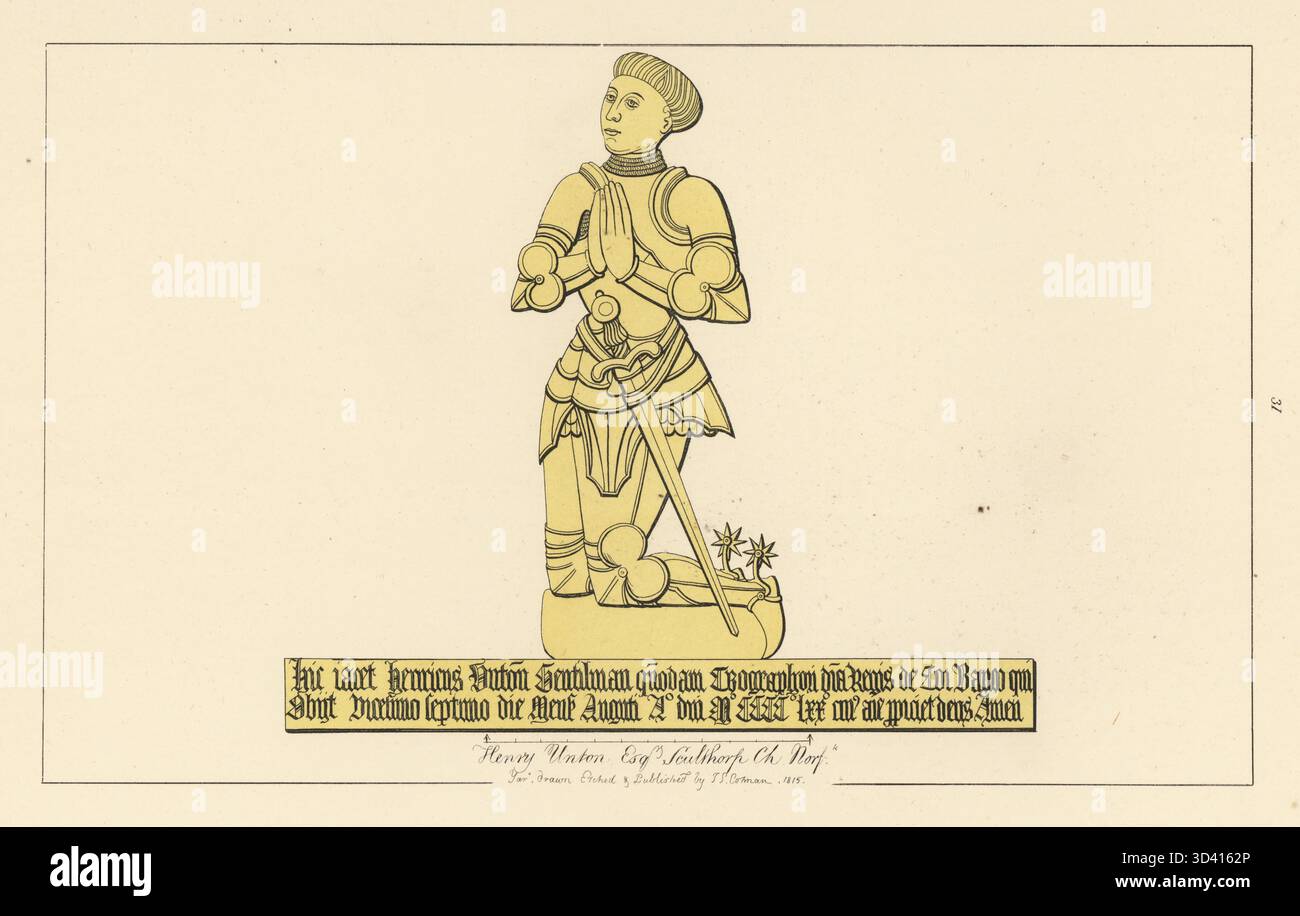 Henry Unton, Gentleman, 1470. Chirographer in the court of Common Pleas ...