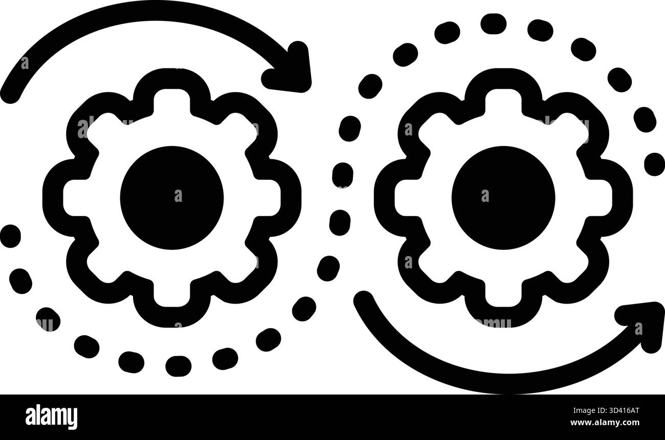 Workflow processing Cut Out Stock Images & Pictures - Alamy