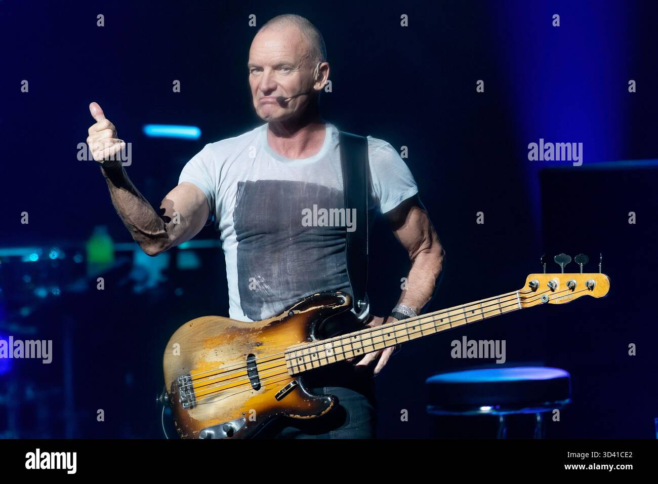 Sting performs on stage at the Hard Rock Live in the Seminole Hotel and ...