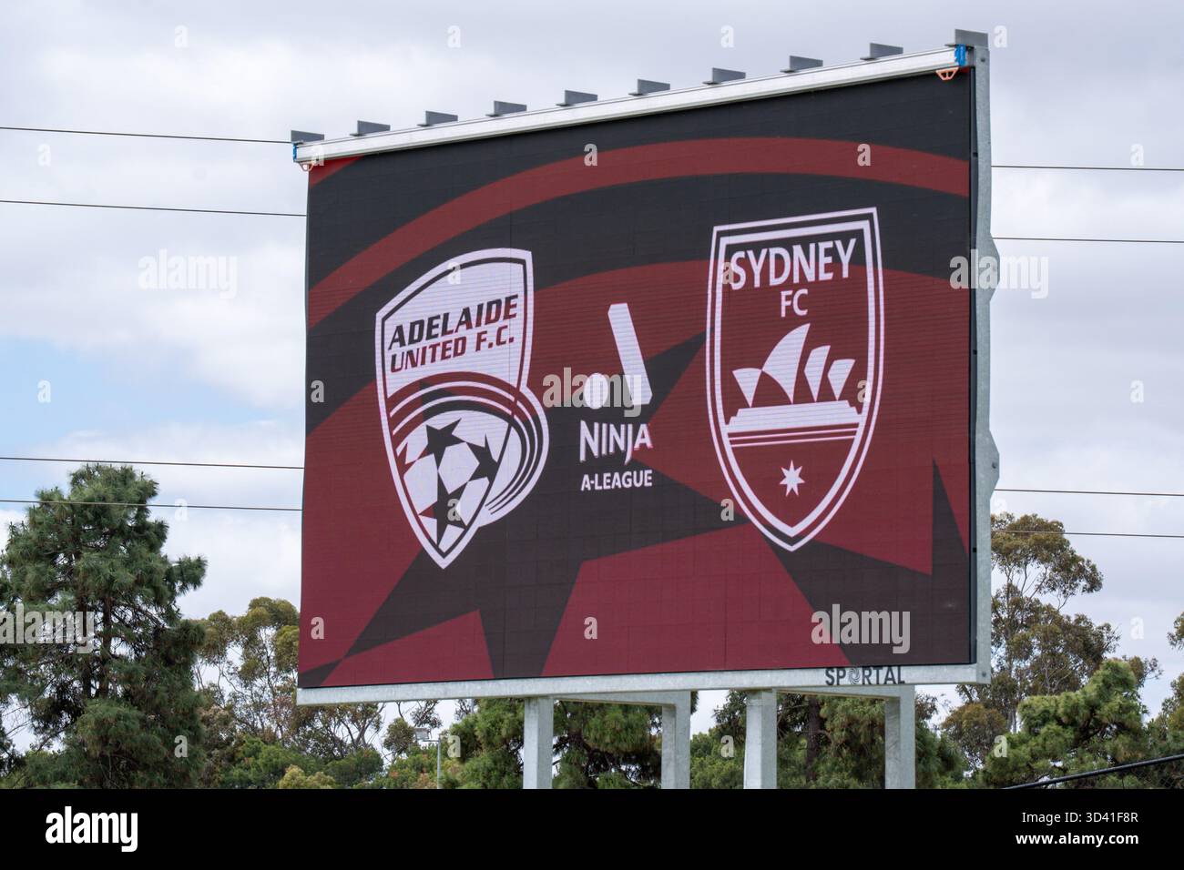 A view of the scoreboard during the Ninja A-League Women game between ...