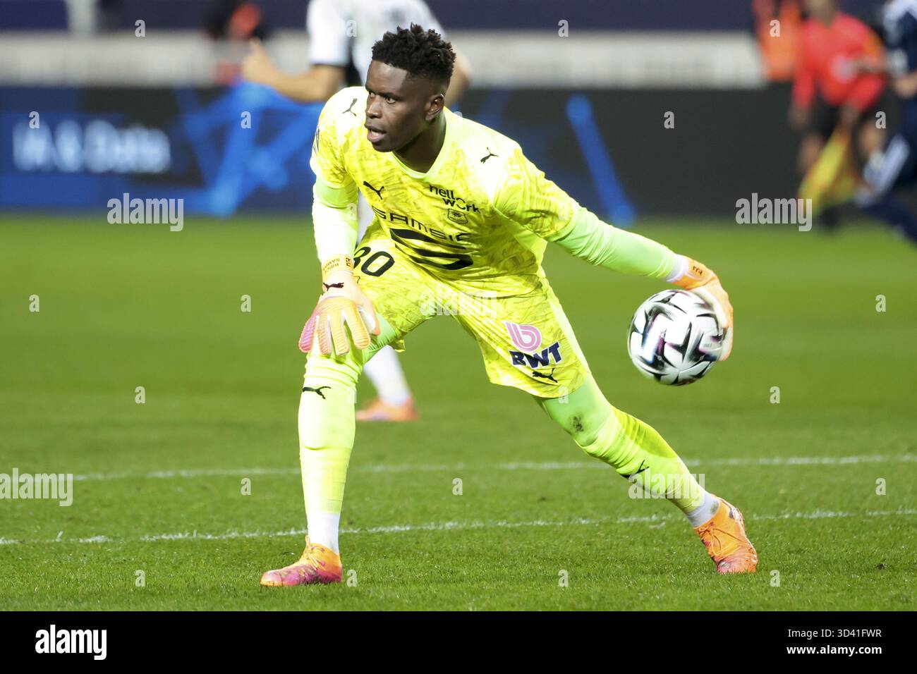 Rennes goalkeeper Brice Samba during the French championship Ligue 1 ...