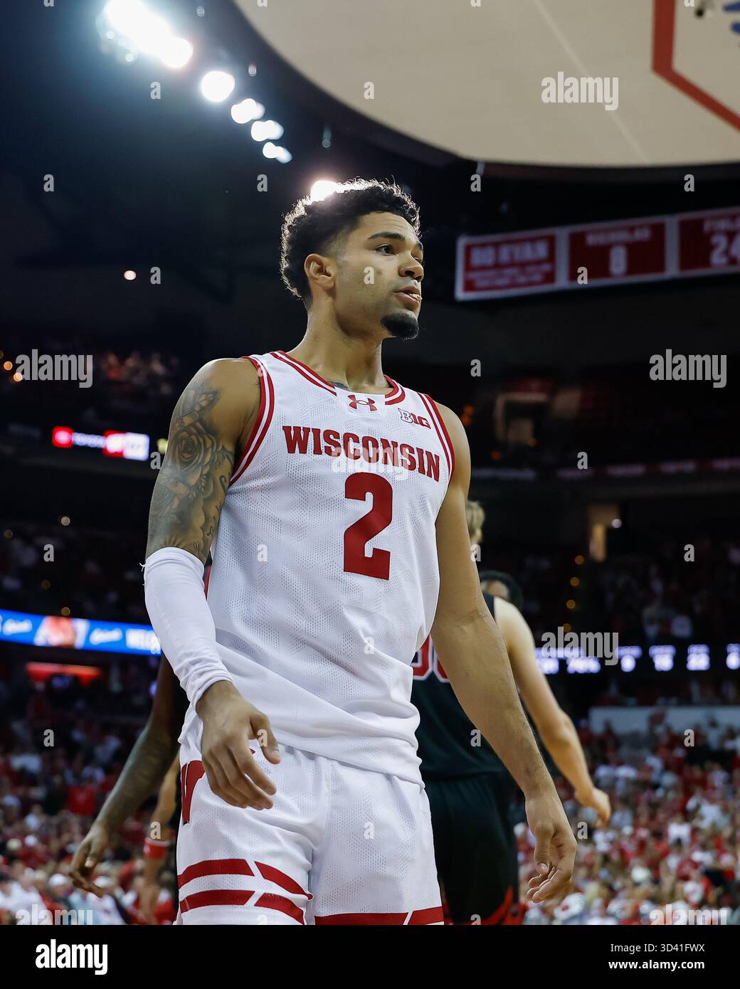 November 7, 2025: Wisconsin Badgers guard Nick Boyd (2) during the NCAA basketball game between ...