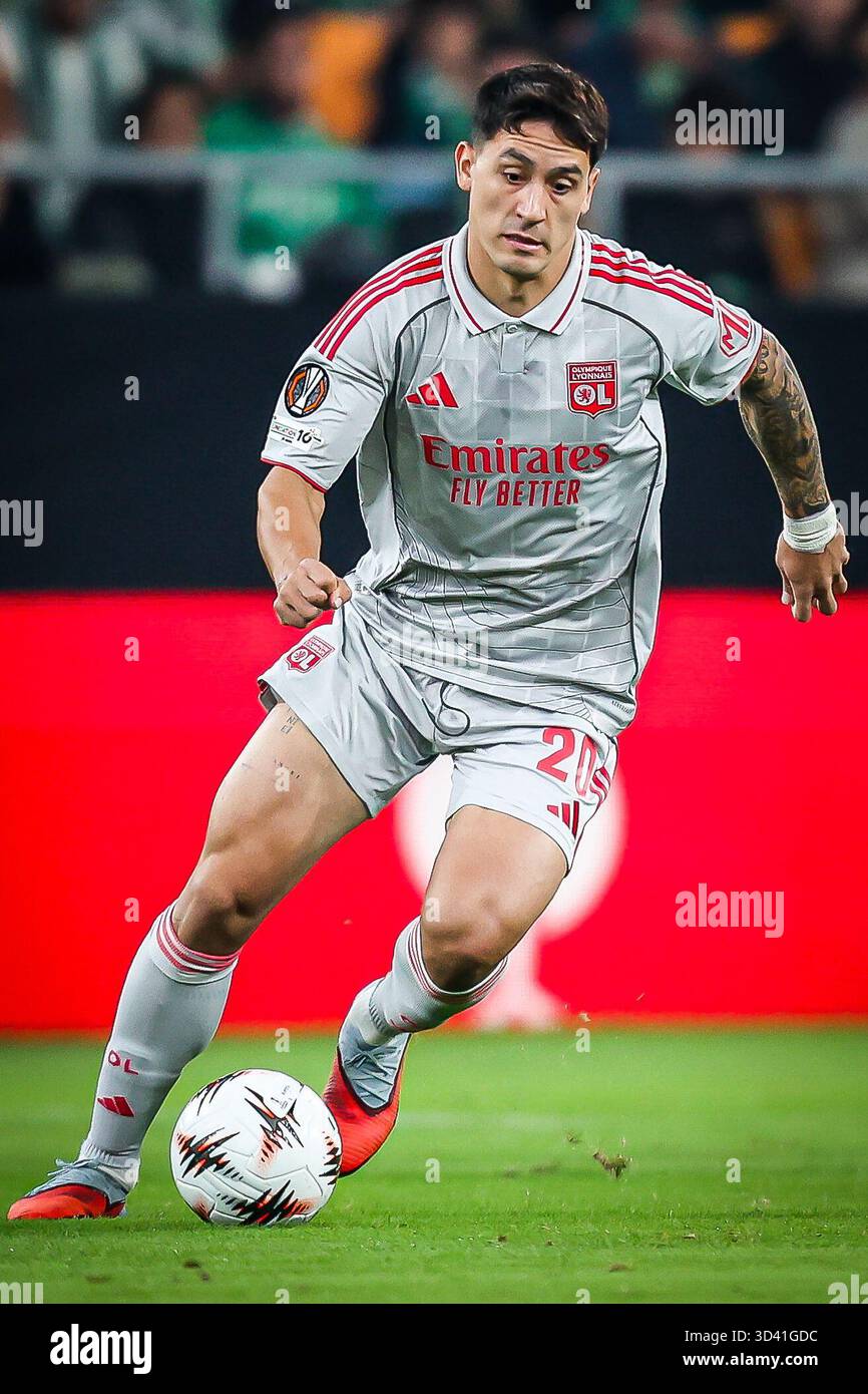 Martin SATRIANO of Lyon during the UEFA Europa League, League phase ...