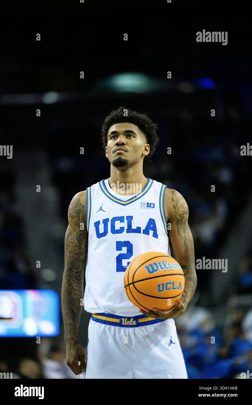 UCLA guard Donovan Dent looks on during the second half of an NCAA ...