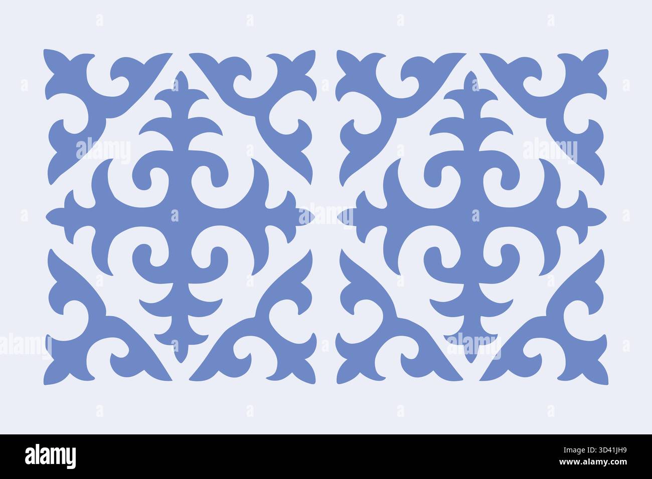 Kyrgyz Shyrdak Felt Ornament Traditional Nomadic Folk Pattern Stock ...
