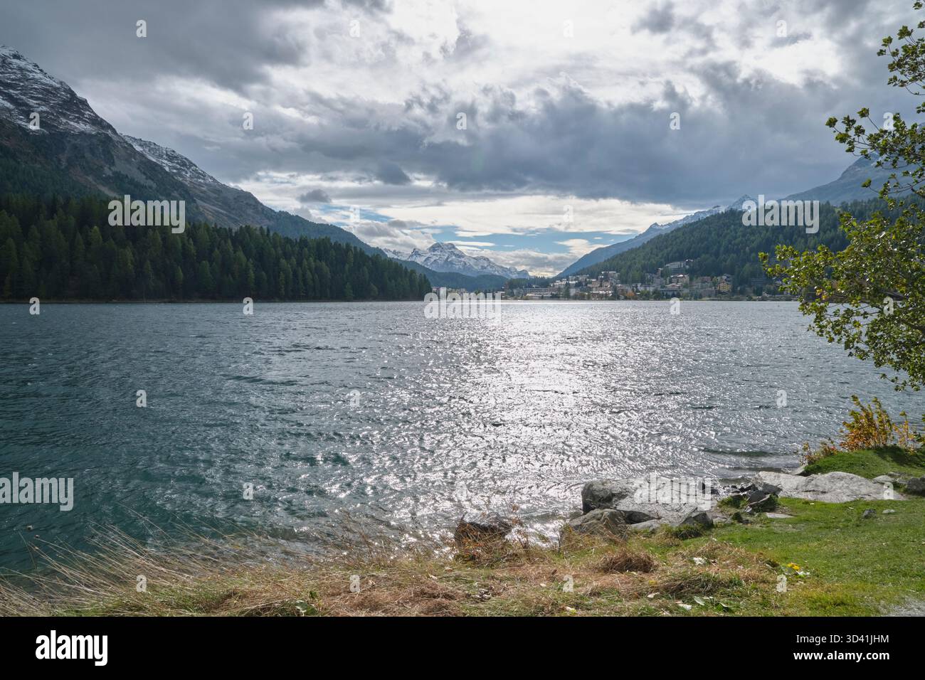 Lake St. Moritz Saint Moritzersee Stock Photo - Alamy