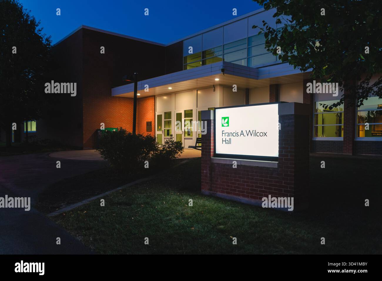 Utica, NY - Sep 3, 2025: Francis A. Wilcox Hall at MVCC Utica campus ...