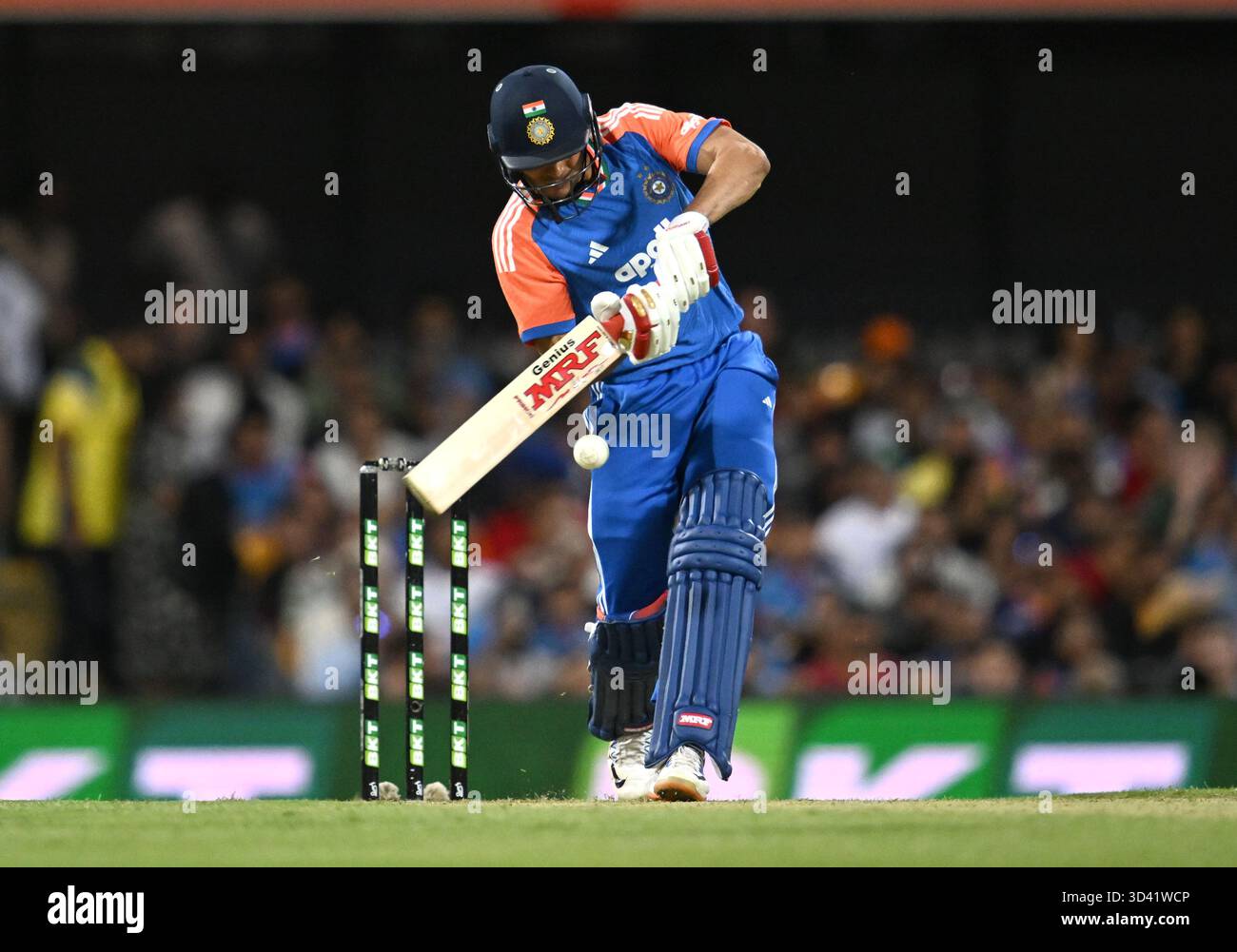 Shubman Gill of India in action during the Fifth Men's T20I match between Australia and India at ...