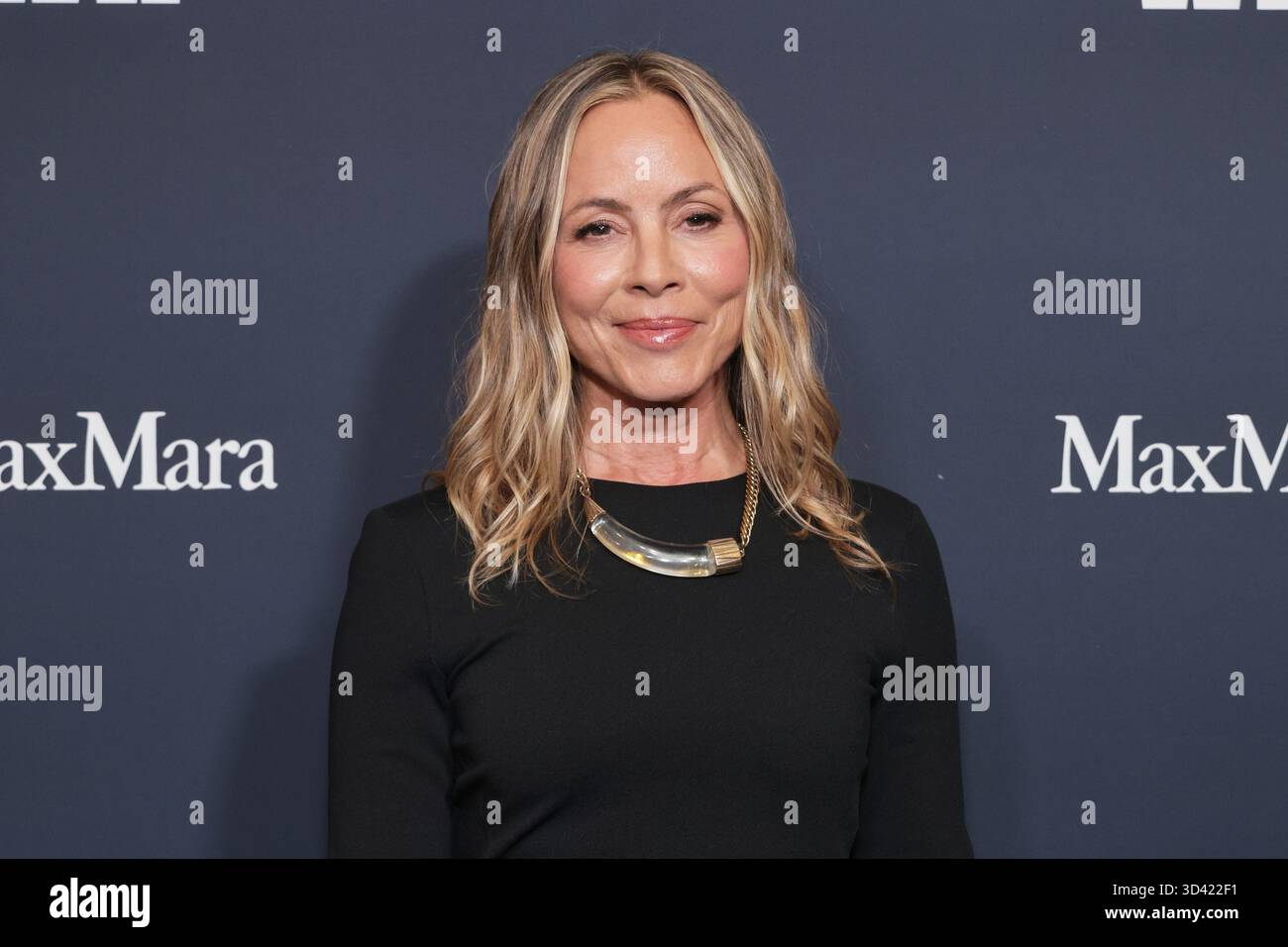 Maria Bello, wearing Max Mara, attends the 2025 WIF Honors Presented By ...