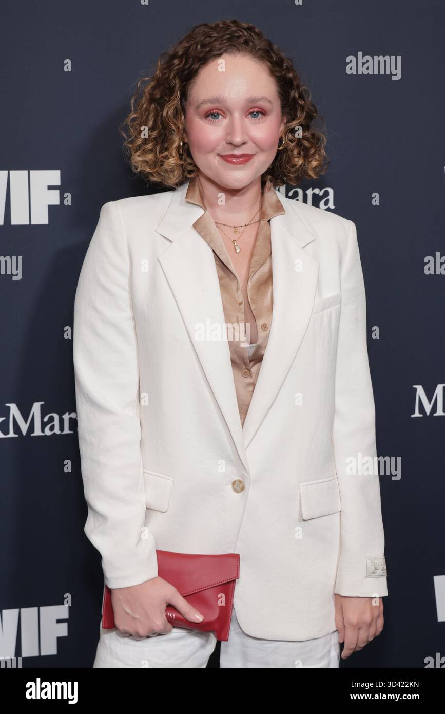 Mecca White attends the 2025 WIF Honors Presented By Max Mara at the ...