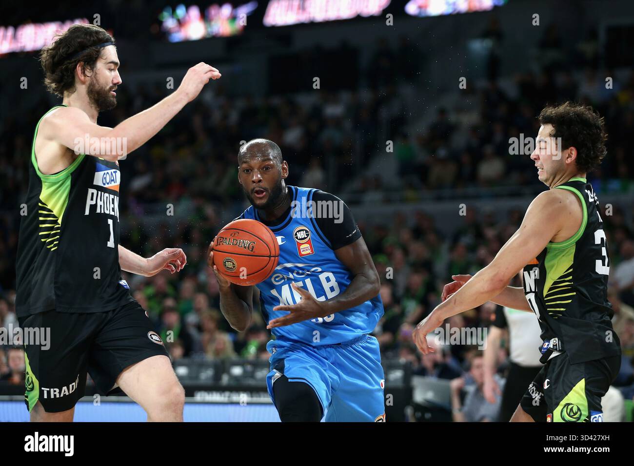 Milton Doyle of Melbourne United drives to the basket during the NBL ...