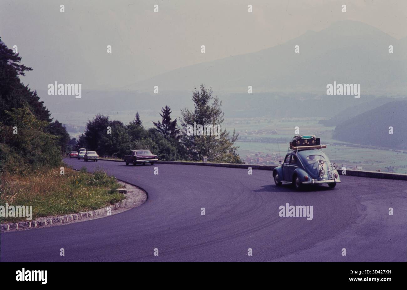 Strassenfahrt Austria, 20240101, Aufnahme ca. 1958, Urlaubsfahrt mit ...