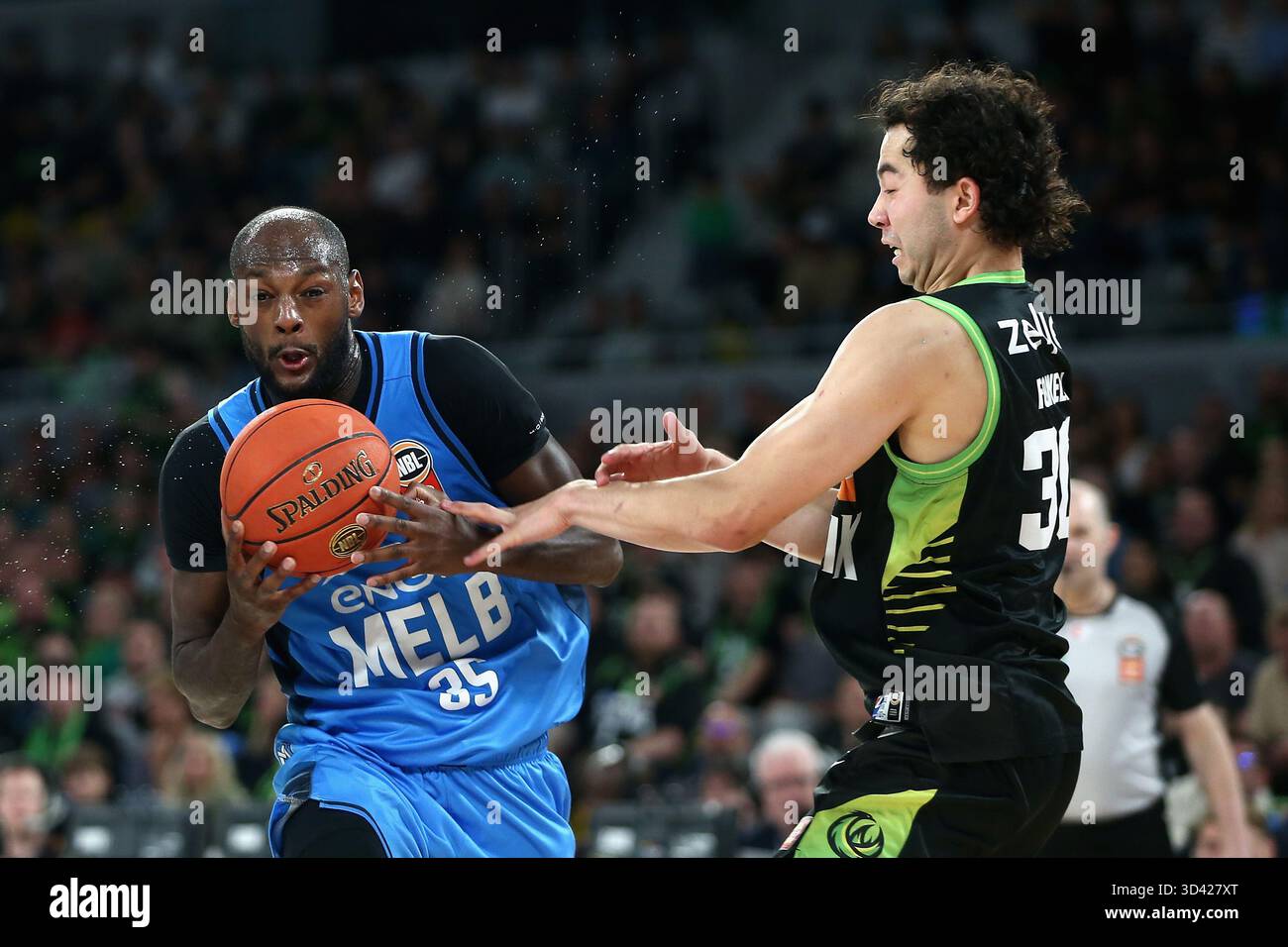 Milton Doyle of Melbourne United drives to the basket during the NBL ...