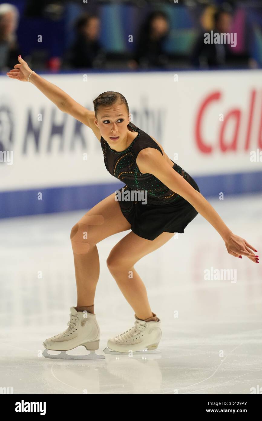 Livia Kaiser, of Switzerland, performs during the women' free skating ...