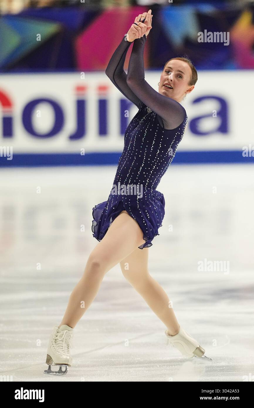 Katherine Medland Spence, of Canada, performs during the women' free ...