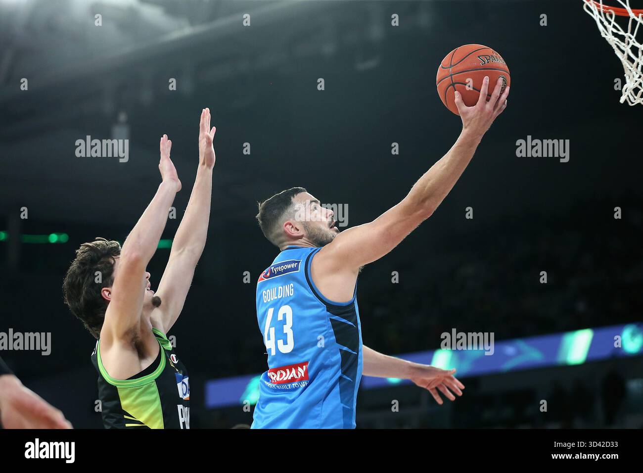 Chris Goulding of Melbourne United shoots during the NBL Round 8 match ...