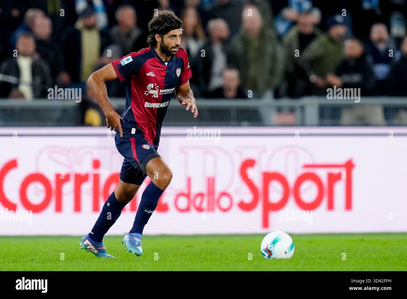 Sebastiano Luperto of Cagliari Calcio in action during the serie Serie ...