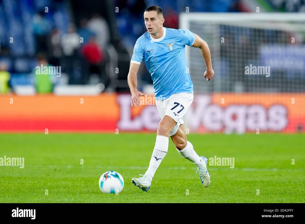 Adam Marusic of SS Lazio in action during the serie Serie A Enilive ...