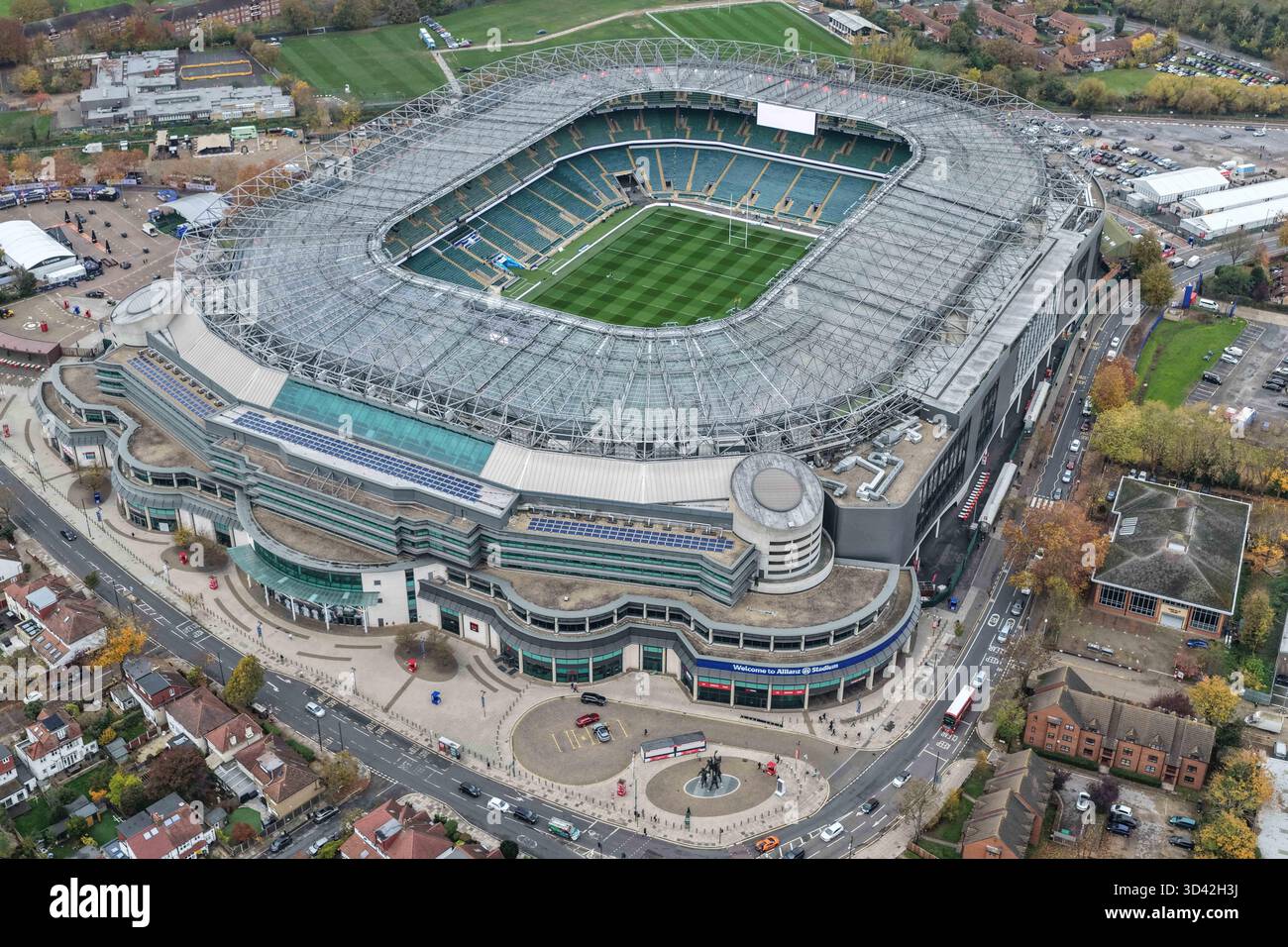 A general aerial view of The Allianz Stadium ahead of the Quilter ...