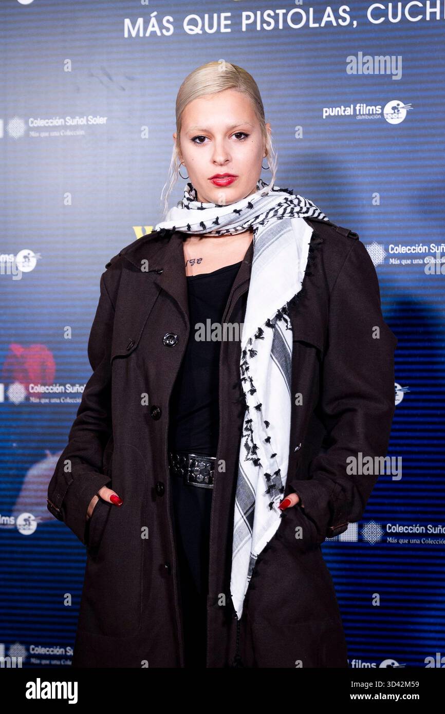 Dora Postigo attends to 'Warhol' Premiere on 29 October, 2025 in Madrid ...