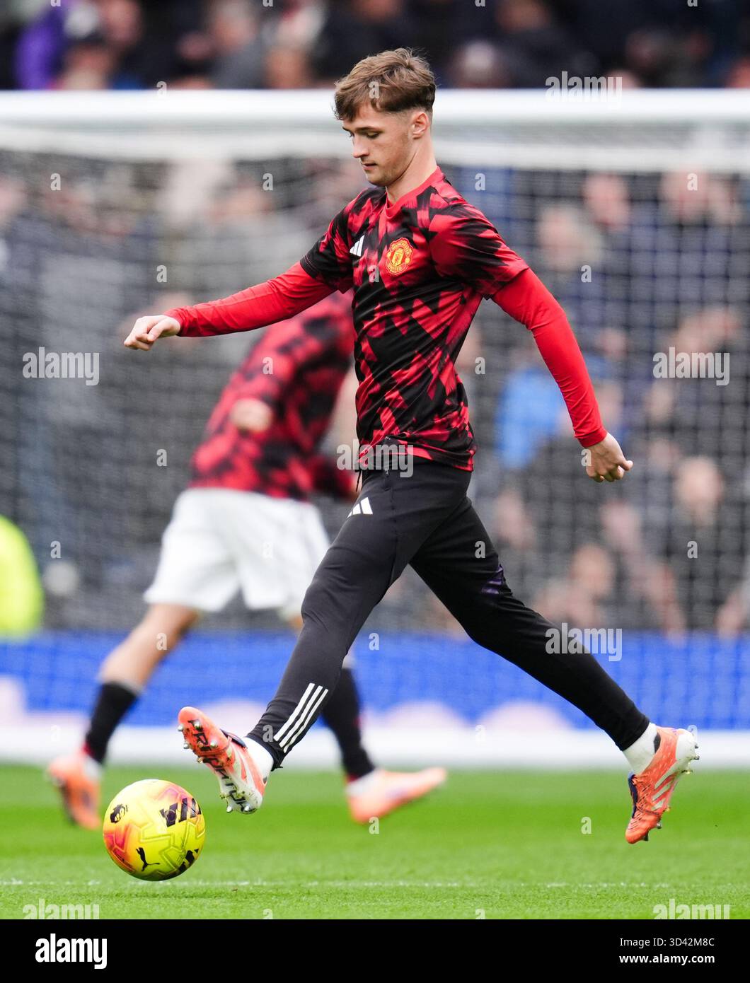 Manchester United's Jack Fletcher ahead of the Premier League match at ...