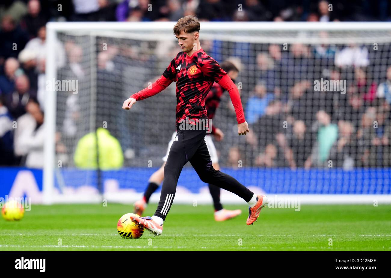 Manchester United's Jack Fletcher ahead of the Premier League match at ...