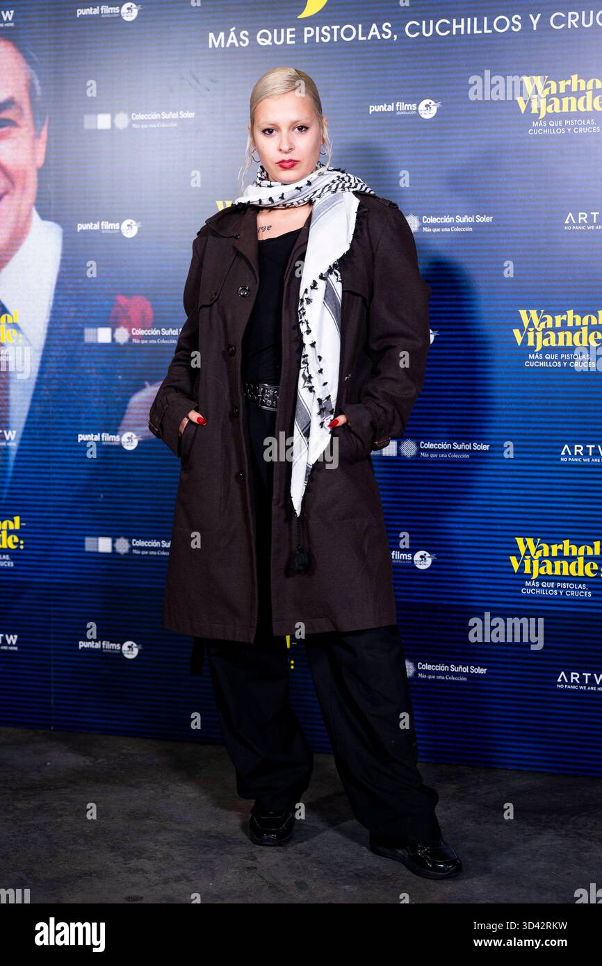 Warhol Premiere Madrid, Spain - 29 Oct 2025 Dora Postigo attends to ...