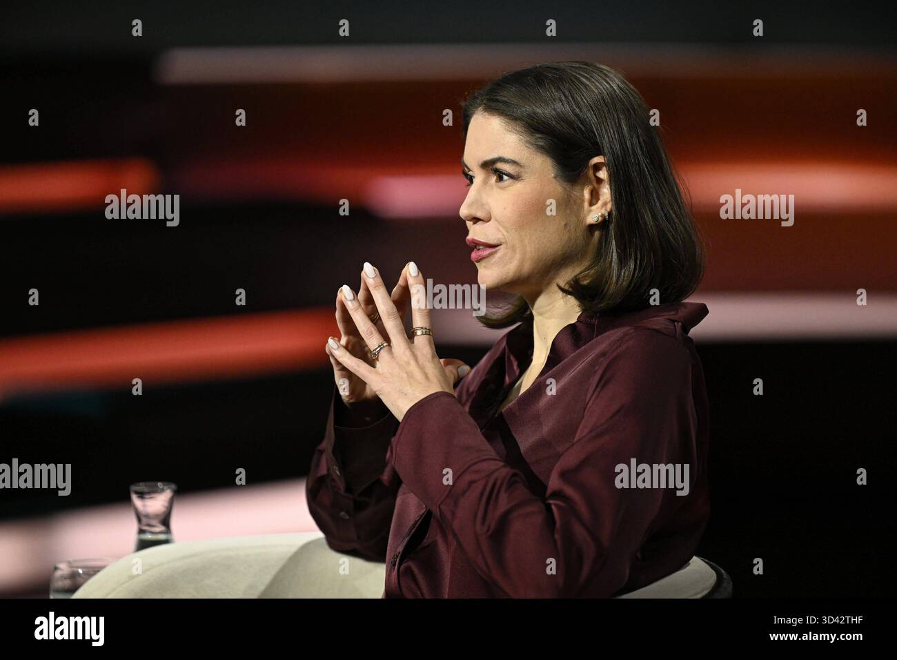 Karina Mößbauer Journalistin 10/25 her Karina Mößbauer am 29. Oktober 2025 in Markus Lanz , ZDF ...