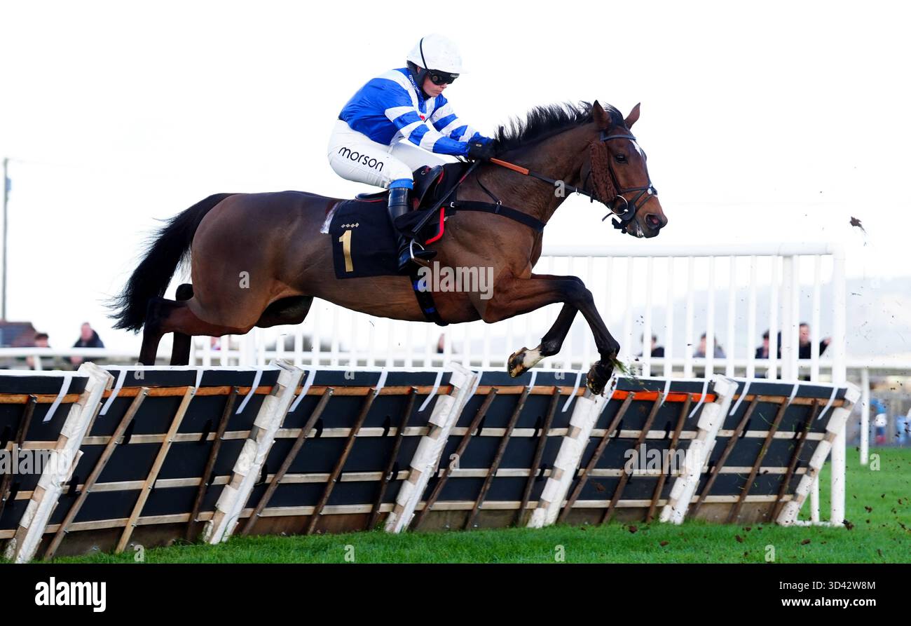 Fasol ridden by Miss Olive Nicholls on their way to winning the ...