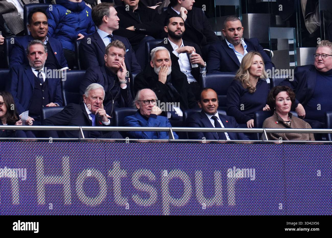 Tottenham Hotspur sporting directors Fabio Paratici (middle row, left ...