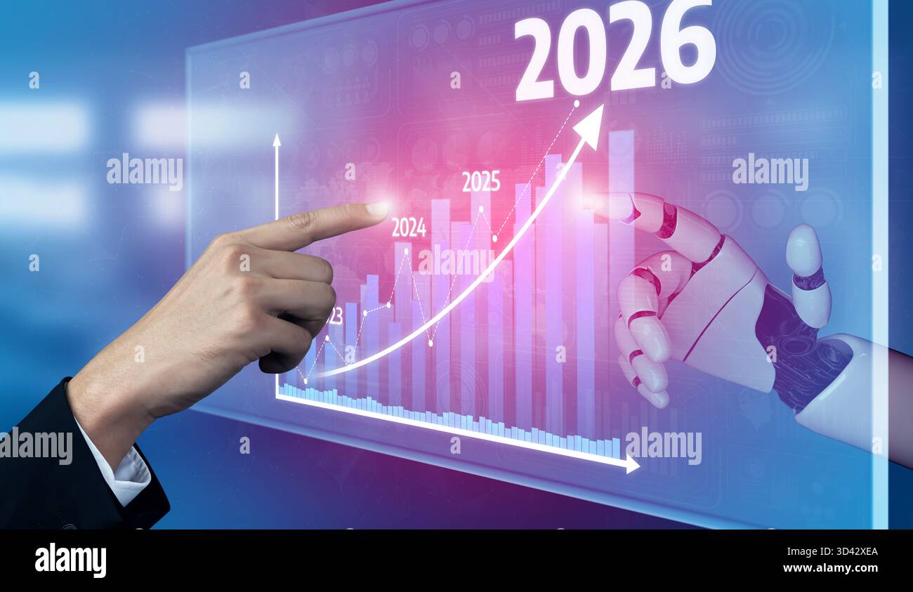 A visual representation of data analysis featuring a human hand and a ...