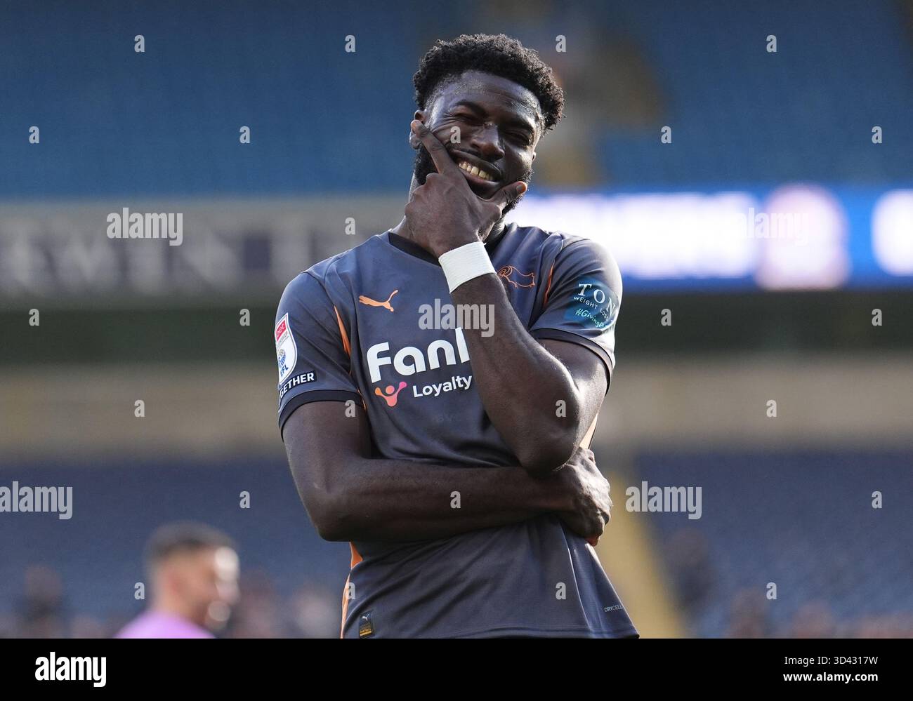 Derby County's Patrick Agyemang celebrates scoring their side's second ...