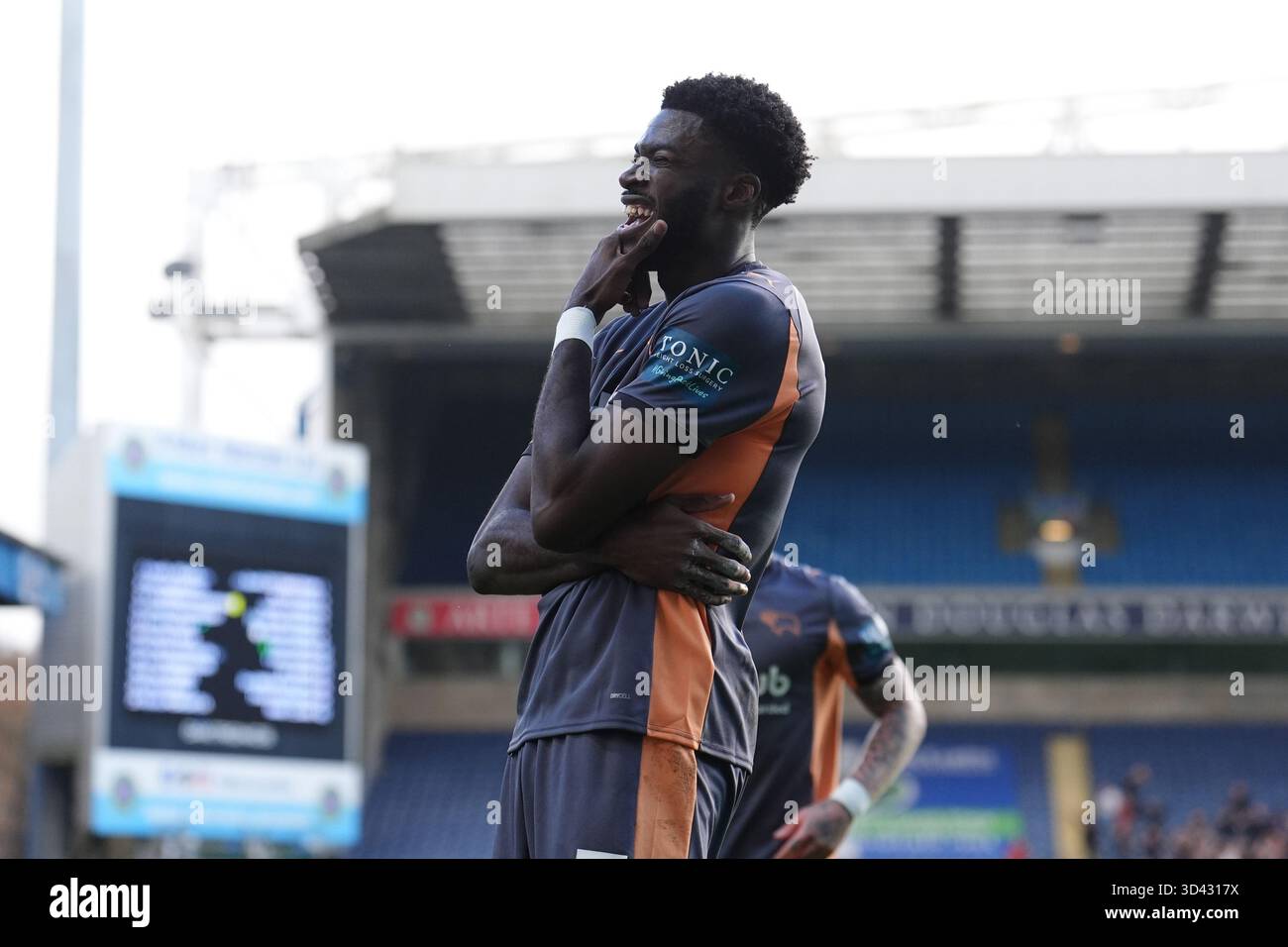 Derby County's Patrick Agyemang celebrates scoring their side's second ...